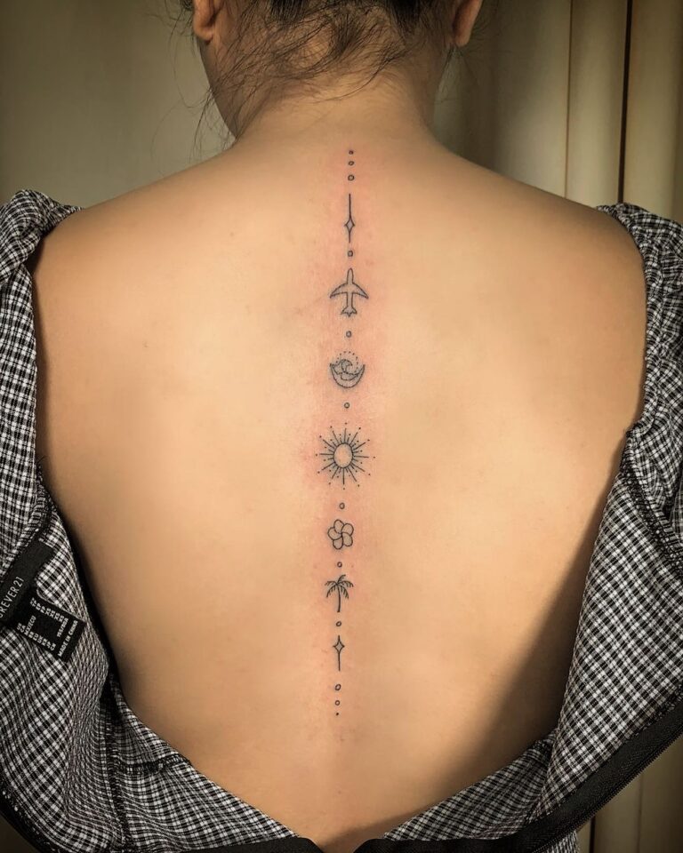 17+ Bold and Beautiful Spine Tattoos for a Striking Look
