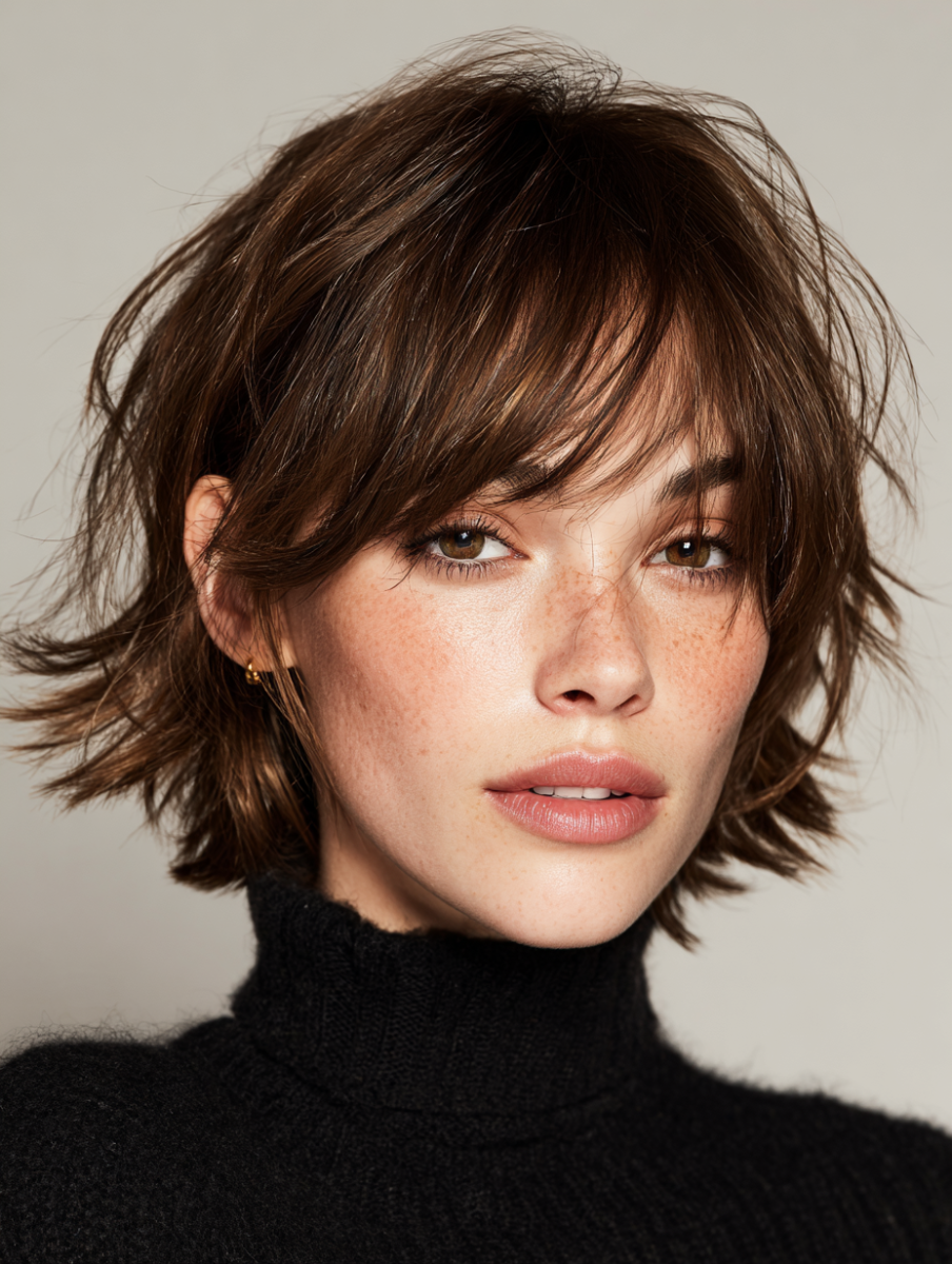 Short Layered Bob With Bangs That Feels Fresh and Wearable